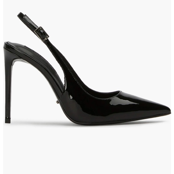 Tony Bianco | Shoes | Asti Slingback Pointed Toe Pump Black Patent ...